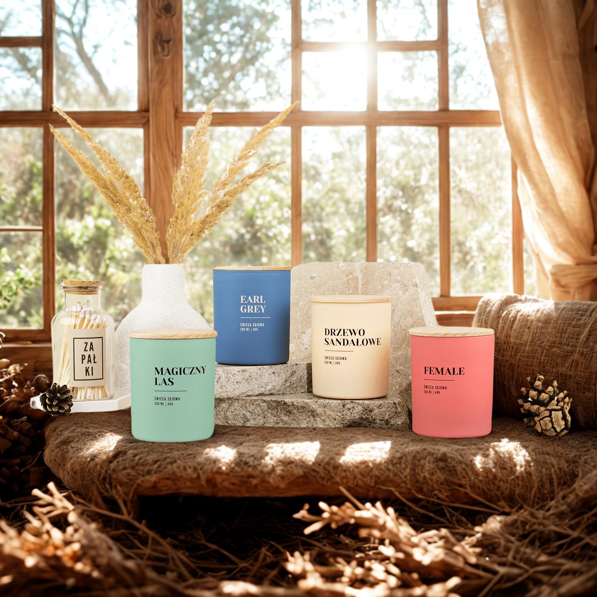 Zestaw 4 świec Premium - agatoria.pl